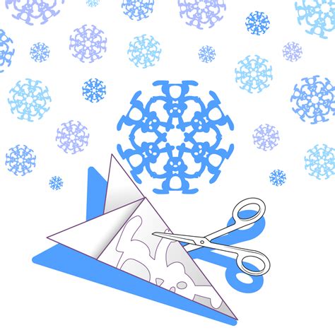 Paper Snowflake Template With Bunnies Free Printable Papercraft Templates