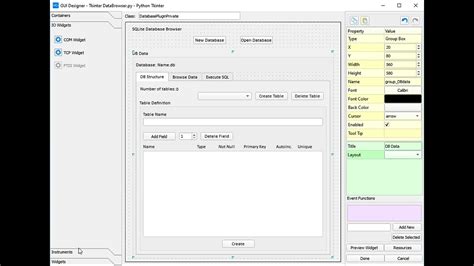 Drag And Drop Tkinter Gui Designer In Matdeck Matdeck Lessons Youtube