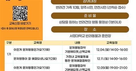 서정대 반려견 행동지도를 위한 시민교육 진행