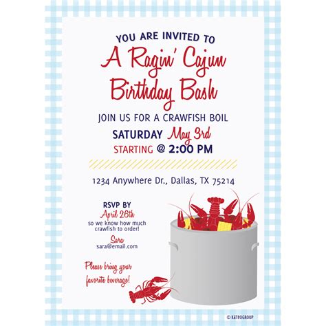 Crawfish Boil Invitation Kateogroup