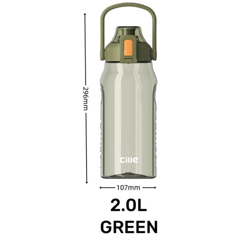 Cille Water Bottle Tritan Bpa Free Plastic Water Bottle With Handle