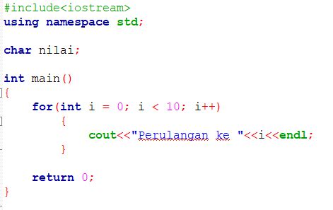 Belajar Coding Loop Perulangan