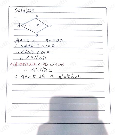 Solved Test This Conjecture If A Quadrilateral Has Diagonals That Are Not Equal And Bisect