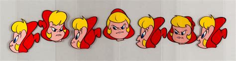 The New Casper Cartoon Show Wendy Production Cel Sequence Of 7 And