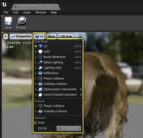Groom Asset Editor User Guide Unreal Engine 427 Documentation