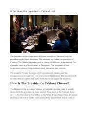 Understanding The Presidents Cabinet Roles Selection Process