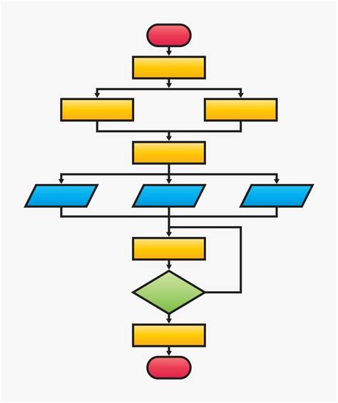 plantilla de diagrama de flujo colorido ilustración vectorial Vector en Vecteezy