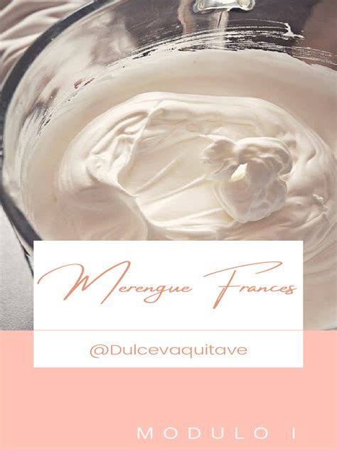 Merengue Frances Merengues I Pdf Merengue Alimentos