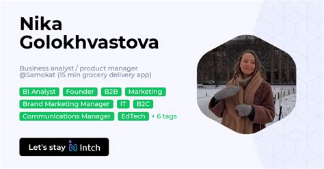 Nika Golokhvastova Business Analyst Product Manager Samokat 15 Min Grocery Delivery App