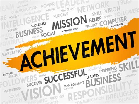 Achievement Word Art Stock Vector Illustration Of Script 89662680