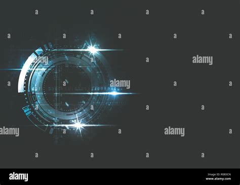 Technological Interface Security System Abstract Background Vector Design Stock Vector Image