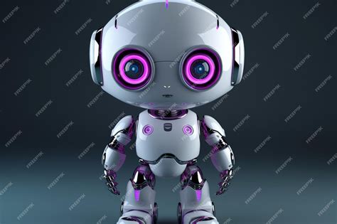 Premium Ai Image Cute Mini Robot
