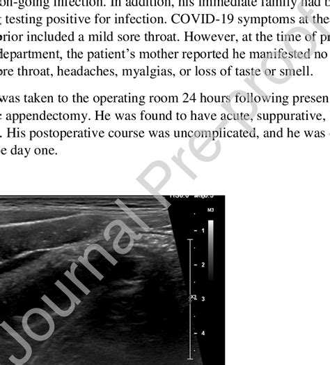 Patient 2 13 Y O Male Right Lower Quadrant Ultrasound Demonstrating A Download Scientific
