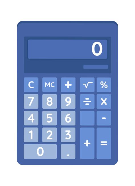 Calculator Semi Flat Color Vector Object Counting Device Editable Element Full Sized Item On