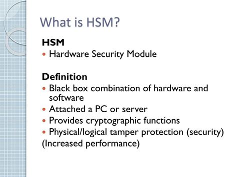 Ppt The Hardware Security Module Powerpoint Presentation Free Download Id