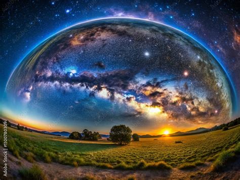 Stunning Star Field Panorama In Hdri Format For Environmental