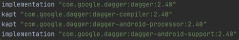 Build Error At Dagger Version 240 And Kotlin Version 1531 · Issue