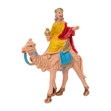 Re Magi A Cammello Per Natività Presepe Euromarchi Myriam