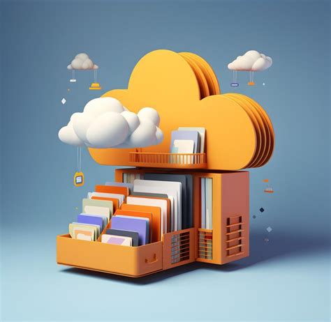 Premium Photo Cloud Data Storage Database Cloud Computing Concept And