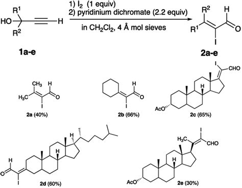 Iodination Of Propargyl Alcohols To Yield α Iodoenals Download