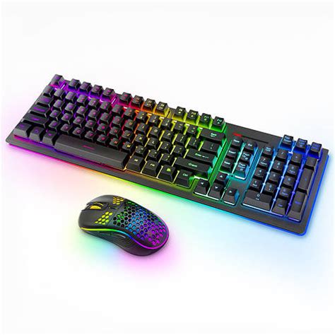 Беспроводная игровая клавиатура и мышь для ПК Moojay Wireless Keyboard ...