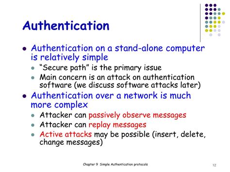 PPT Chapter Simple Authentication Protocols PowerPoint Presentation ID