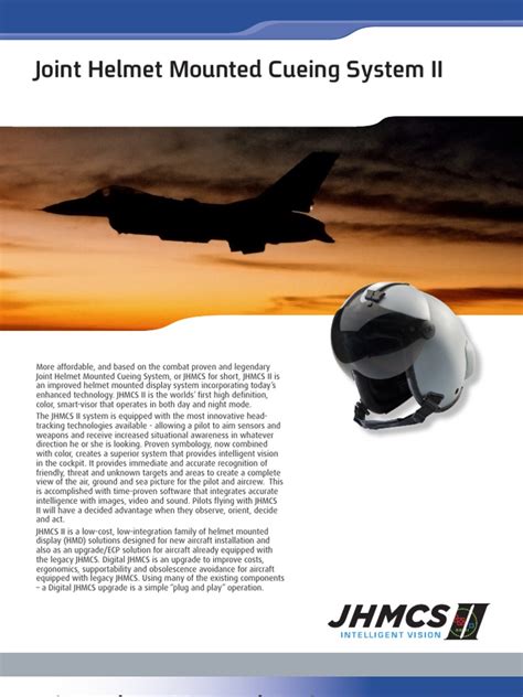 Jhmcs Ii Pdf Equipment Technology