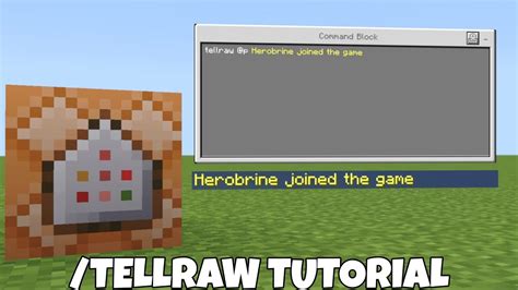 How To Use Tellraw In Minecraft Bedrock 2024 Youtube