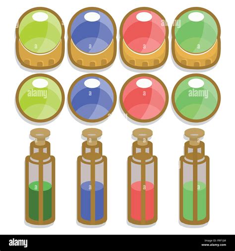 RPG Retro Style Icons Stock Vector Image Art Alamy