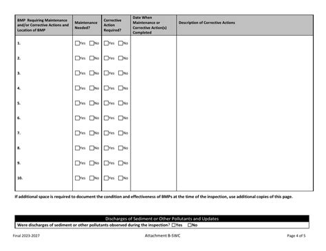 Attachment B Download Printable Pdf Or Fill Online Self Inspection