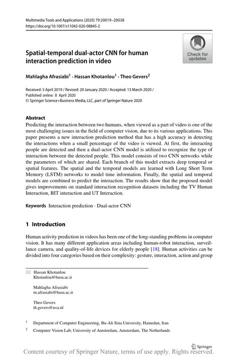 Spatial Temporal Dual Actor Cnn For Human Interaction Prediction In