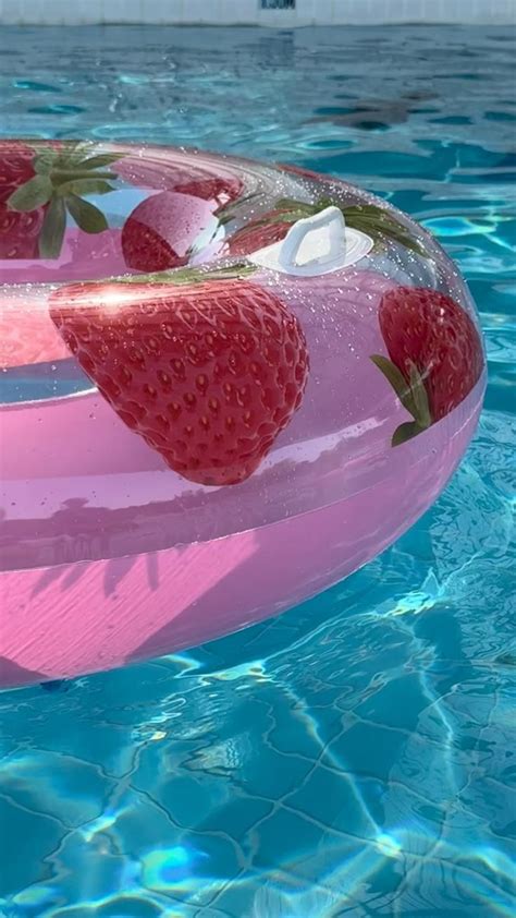 Strawberry Season Floaties Pink Girly Things Pool Floaties