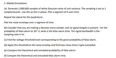 Solved 2 Matlab Simulations A Generate 1000000 Samples
