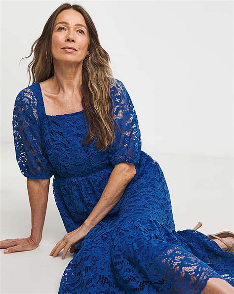 Lace Blue Dress Jd Williams