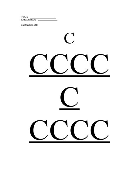 CCCC C CCCC: Nama: Tarikh/Hari: Sambungkan Titik | PDF