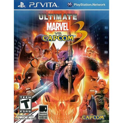 Ultimate Marvel Vs Capcom 3 Psvita Seminovo Jogo Mídia Física