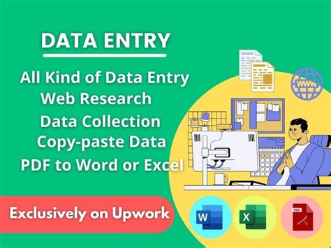 all kinds of data entry data collection copy paste services upwork