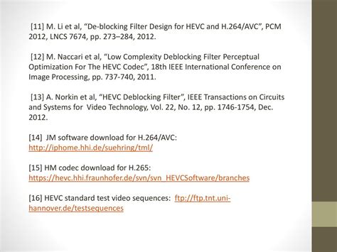 Project Proposal Hevc Deblocking Filter And Its Implimentation Rakesh
