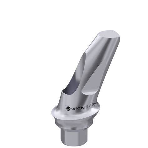 25° Angled Abutment With Shoulder Gh1 For Zimmer Biomet® Internal Hex 3 5 Rp Uniqa Dental