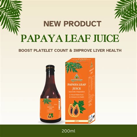 Green Papaya Leaf Juice Packaging Size 200 Ml Packaging Type Bottle