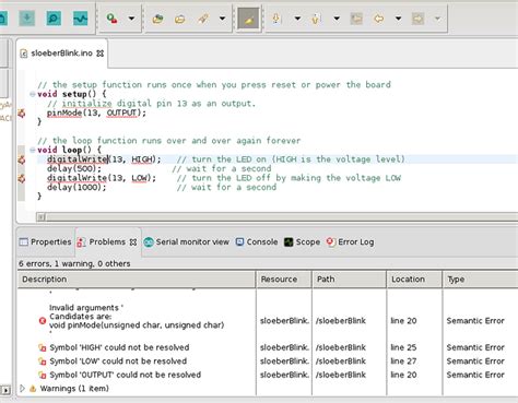 sloeber symbol can not be resolved libraries arduino forum