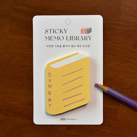 Plepic 스티키메모라이브러리 점착식 메모지 핫트랙스