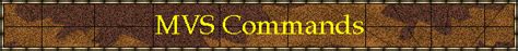Mvs Commands