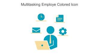 Multitasking Employe Colored Icon In Powerpoint Pptx Png And Editable Eps Format PPT Example