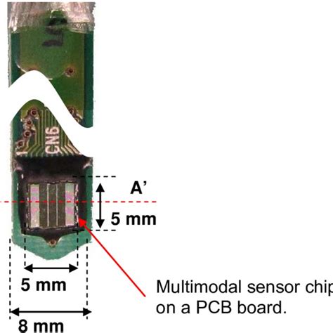 Photograph Of A Small Multimodal Sensor Bonded On A PCB Board That Was Download Scientific