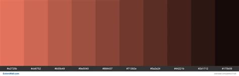 Shades Of Terra Cotta Color Palette Traffic Red Color Hex What Is