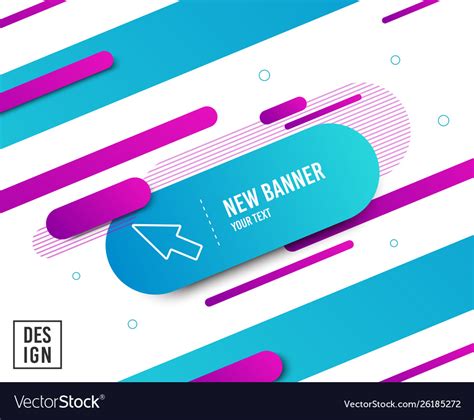 Mouse Cursor Line Icon Pointer Sign Royalty Free Vector