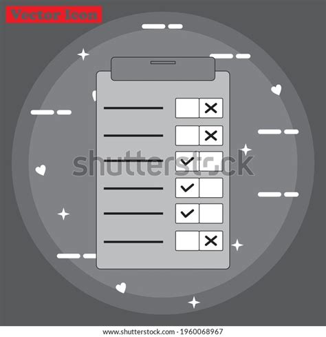 Check List Iconvector Illustration Flat Design Stock Vector Royalty Free Shutterstock