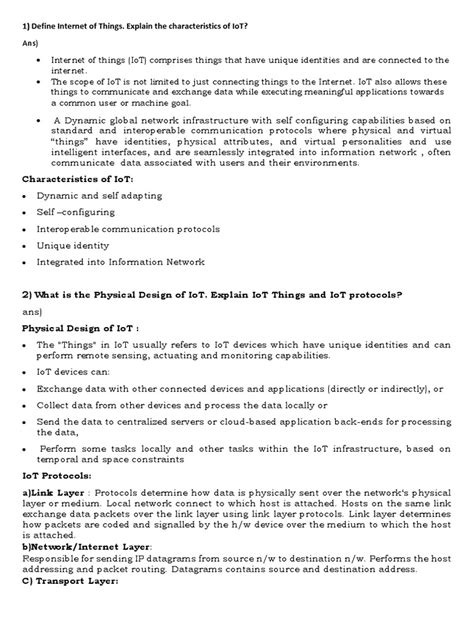 1 define internet of things explain the characteristics of iot pdf