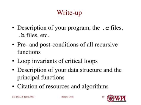 Ppt Programming Assignment 5 Binary Trees Powerpoint Presentation